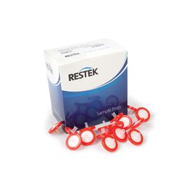 RESTEK Syringe Filter 25mm 0.45um Cellulose Acetate 100pk Red luer lock ...